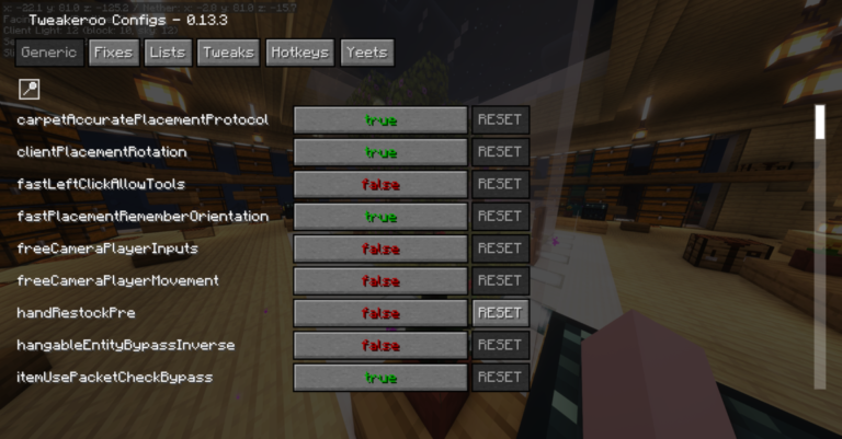 【マイクラJE 1.21.11】『Tweakeroo』の導入･設定･使い方解説 | ごりくら