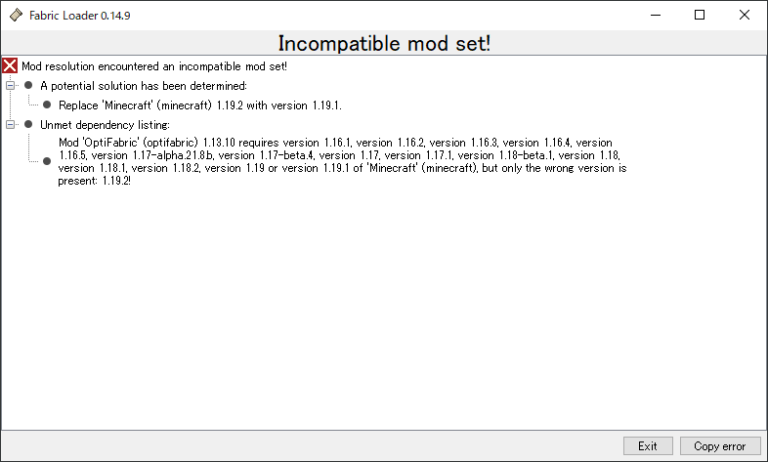 【マイクラ JE】FabricMODの対応バージョンを変更する方法 | ごりくら